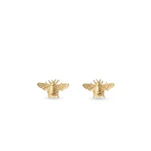 ASPINAL OF LONDON Bee Stud Earrings In Sterling - Gold