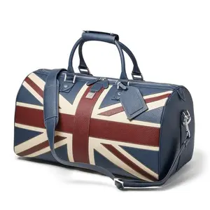 ASPINAL OF LONDON Brit Duffle Travel Bag - Blue