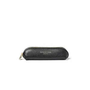 ASPINAL OF LONDON Baby Pen Case In Soft Saffiano - Black
