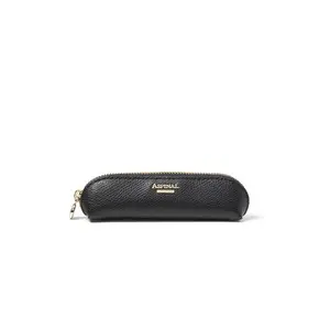 ASPINAL OF LONDON Baby Pen Case In Navy Pebble - Black