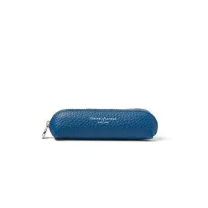 ASPINAL OF LONDON Baby Pen Case In Soft Saffiano - Blue