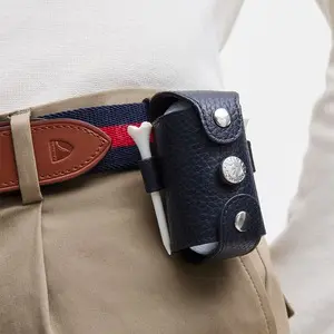 ASPINAL OF LONDON Golf Tidy In Navy Pebble