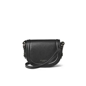 ASPINAL OF LONDON Small Stella Satchel Crossbody - Black