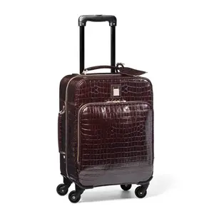 ASPINAL OF LONDON Connaught Saffiano Cabin Suitcase - Brown