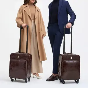 ASPINAL OF LONDON Connaught Saffiano Cabin Suitcase - Brown