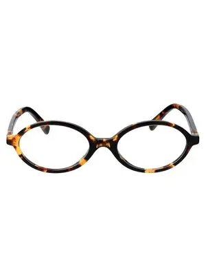 Miu Miu Miu Miu Eyewear Oval Frame Glasses Multi