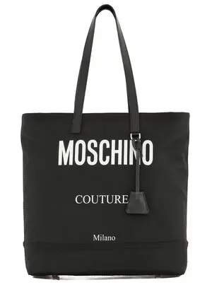 Moschino Moschino Couture Logo Printed Tote - Black