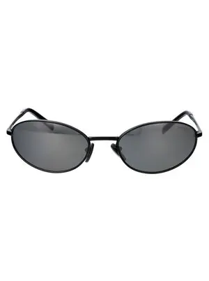 Prada Prada Eyewear Oval Sunglasses - Black