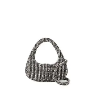 Coperni Coperni Tweed Top Handle Bag - Black