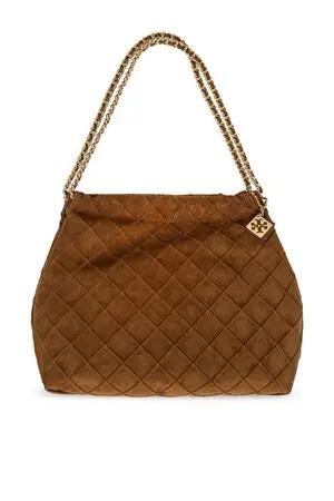 Tory Burch Tory Burch Fleming Soft Drawstring Tote - Brown