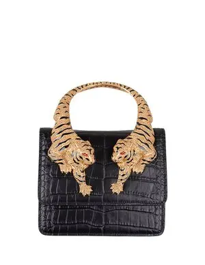Roberto Cavalli Embellished Shoulder Bag - Black