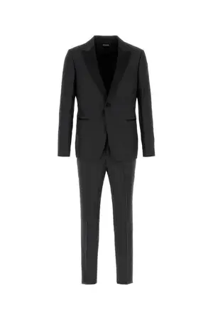 Zegna Single-breasted Tailored Suit - Grey