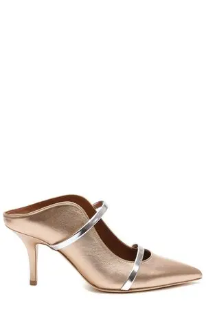 MALONE SOULIERS Malone Souliers Maureen Pointed-Toe Mules - Gold