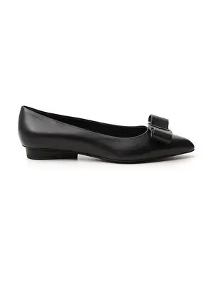 FERRAGAMO Viva Ballet Flats - Black