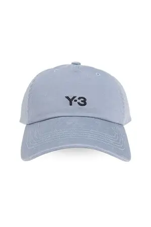 Y3 Logo Embroidered Baseball Cap - Blue