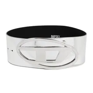 DIESEL® Logo Belt - Silver