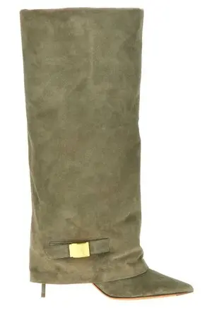 Balmain Balmain Pointed-Toe Boots - Green
