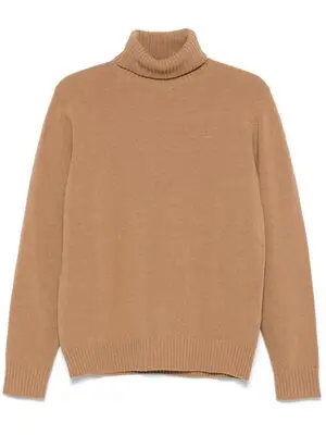 ROBERTO COLLINA Roberto Collina Turtleneck Knit Sweater - Beige