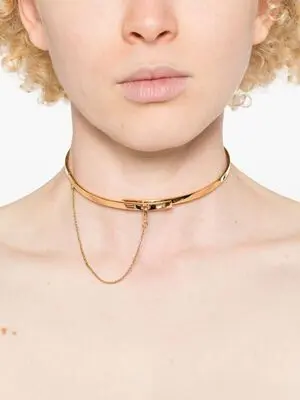 Eddie Borgo Thin Safety Chain Choker - Gold
