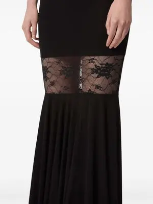 Nina Ricci Lace-panel Maxi Skirt
