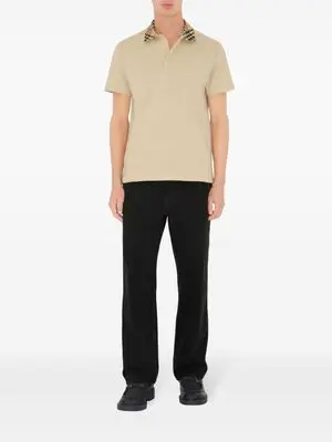 Burberry Cotton Polo Shirt - Neutrals