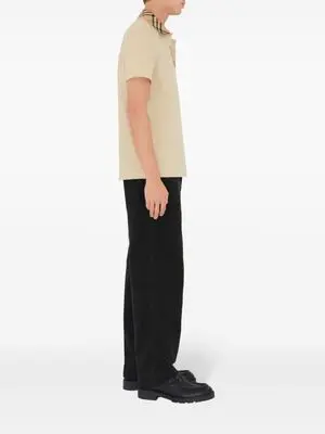 Burberry Cotton Polo Shirt - Neutrals