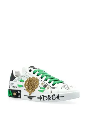 Dolce & Gabbana Logo-patch Sneakers - White