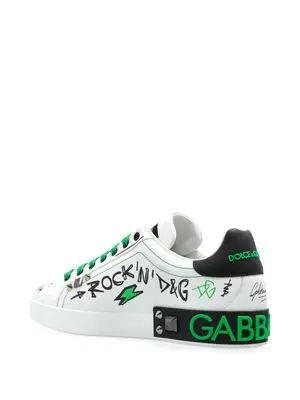Dolce & Gabbana Logo-patch Sneakers - White
