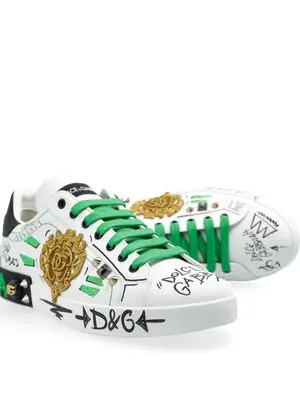 Dolce & Gabbana Logo-patch Sneakers - White
