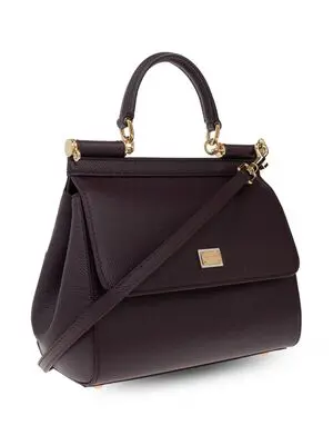 Dolce & Gabbana Small Sicily Tote Bag - Red