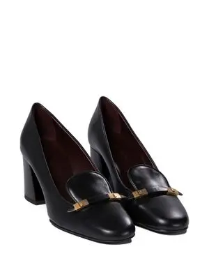 Khaite Logo-engraved Leather Pumps