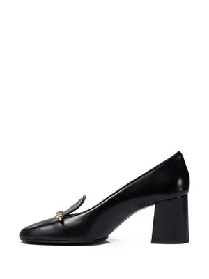 Khaite Logo-engraved Leather Pumps