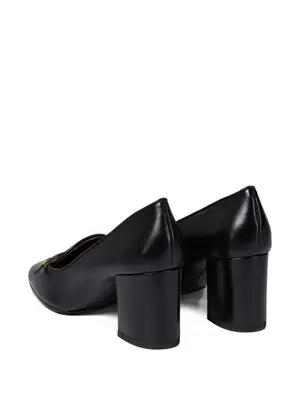 Khaite Logo-engraved Leather Pumps