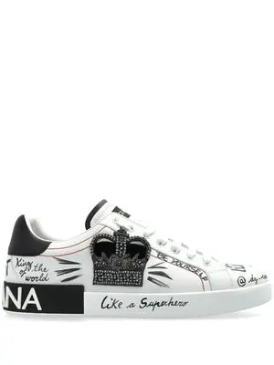 Dolce & Gabbana Logo-patch Sneakers - White