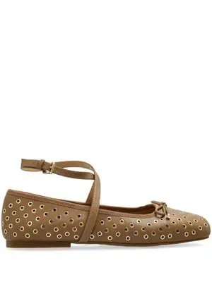 Michael Kors Square Toe Ballet Flats
