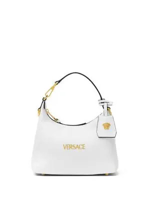 Versace Tag Hobo Bag - White