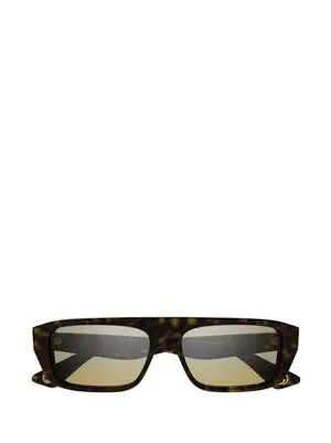 Gucci Gucci Eyewear Rectangle-Frame Sunglasses Brown