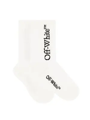 Off-White Logo Knitted Socks - White