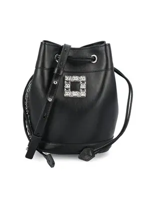 Buy ROGER VIVIER Très Vivier Bucket Bag - Black At 38% Off