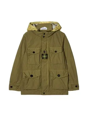 Stone Island Stone Island Junior Logo Badge Field Jacket - Green