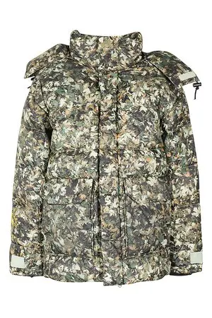 The North Face Graphic Printed Hooded Down Jacket - Multi