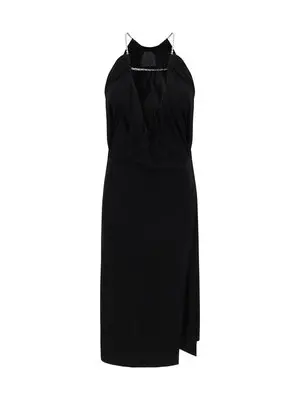 Givenchy Givenchy Ruffle Halter-neck Dress - Black
