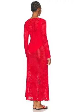Simkhai Elton Keyhole Midi Dress