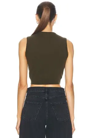 Eterne Lenny Cashmere Sweater Vest - Moss