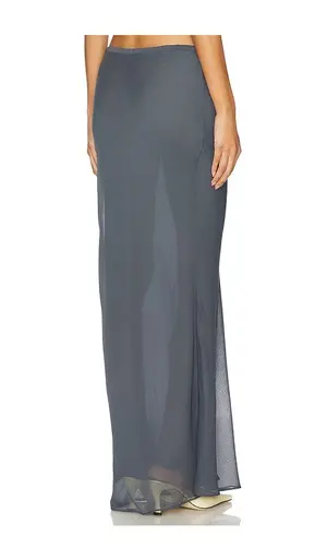 Lioness Maxi Skirt In Charmeuse