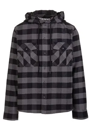 Off-White Arrows Check Hoodie Shirt