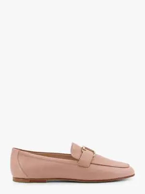 TOD'S Leather Loafer With Metal Detailing
