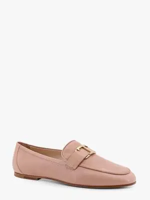 TOD'S Leather Loafer With Metal Detailing