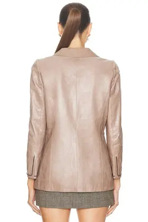 Chanel Leather Blazer