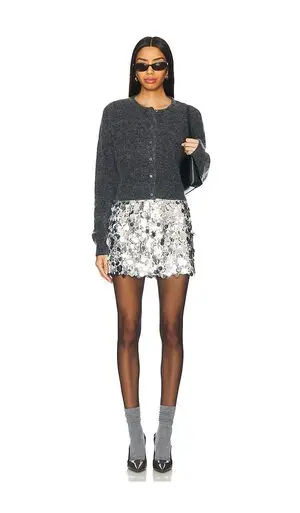 GESTUZ Debbie Short Cardigan In . Also - Grey